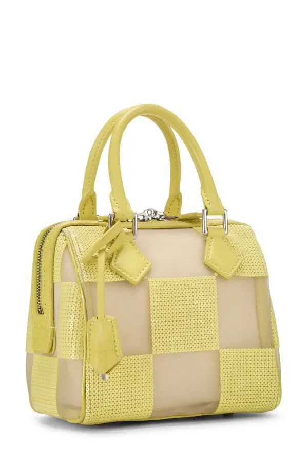 LOUIS VUITTON Damier Optic Mesh Speedy Cube Bag