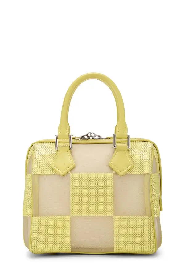 LOUIS VUITTON Damier Optic Mesh Speedy Cube Bag