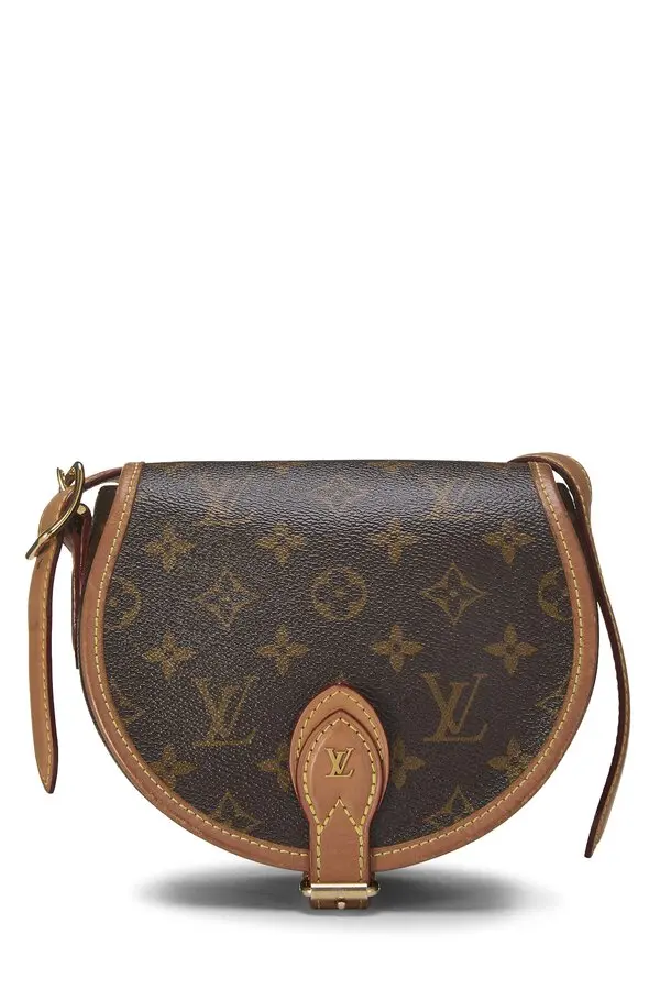 LOUIS VUITTON Monogram Canvas Tambourine Nm Shoulder Bag - Brown