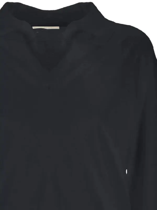 OLIVER LATTUGHI Long Sleeve V-neck T-shirt
