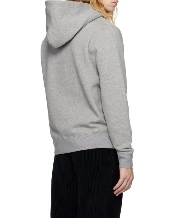 Moncler Logo Patch Zip-up Drawstring Hoodie