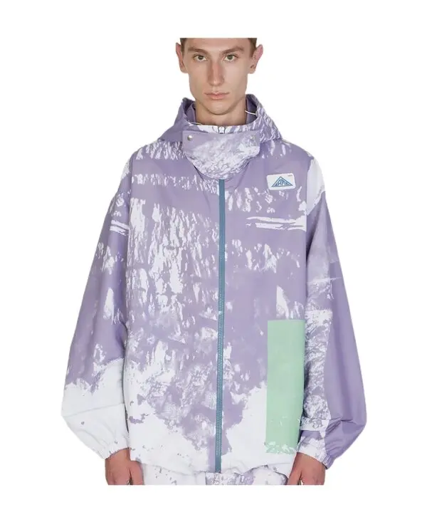 OAMC Tie-dye Logo Patch Zip-up Hooded Jacket