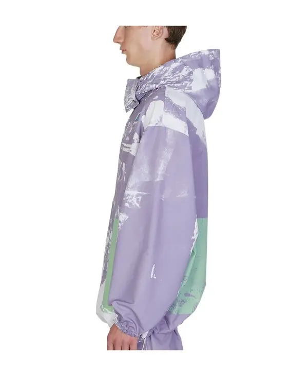 OAMC Tie-dye Logo Patch Zip-up Hooded Jacket