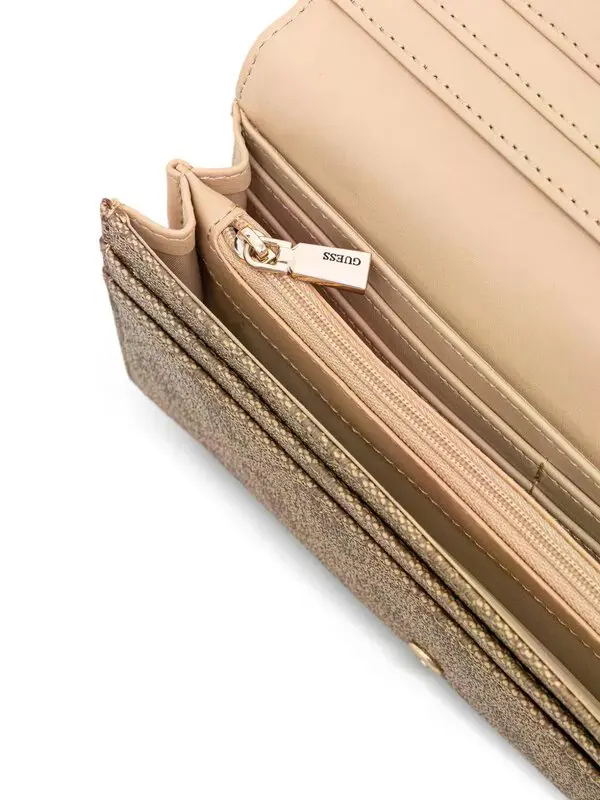 Guess Laurel Monogram-print Logo-plaque Wallet