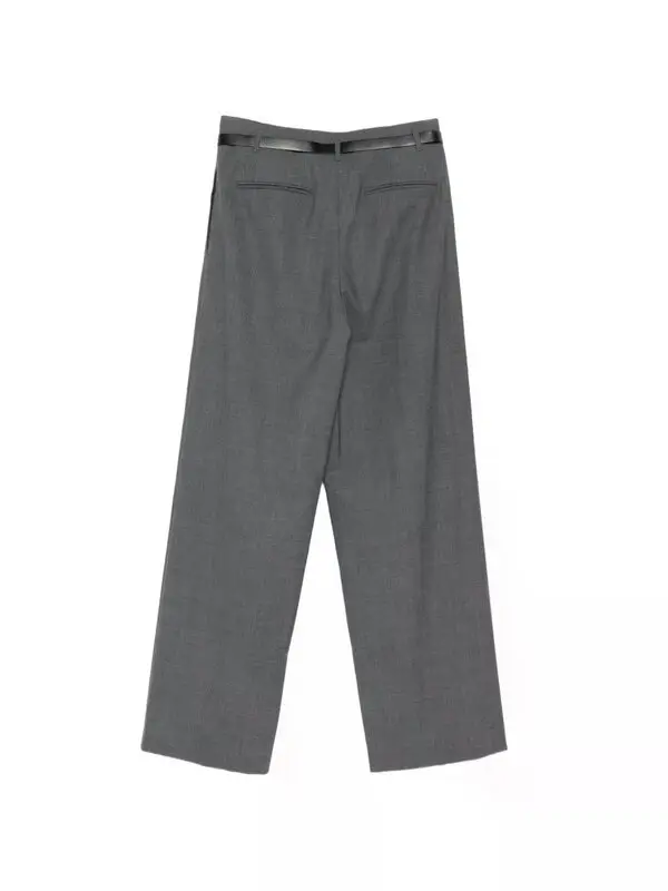 JUUN.J Belted Tailored Trousers - Grey