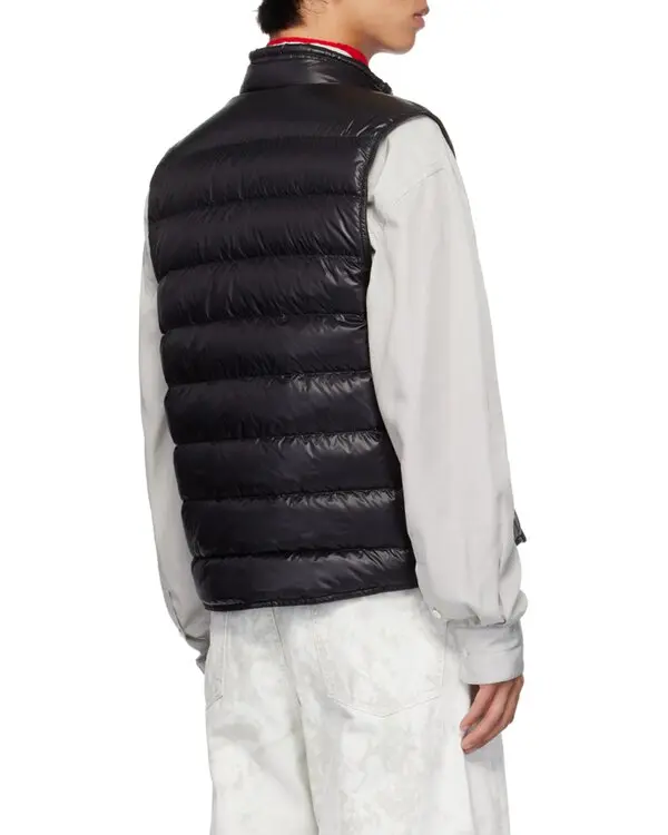 Moncler Gui Packable Zip-up Padded Gilet - Black