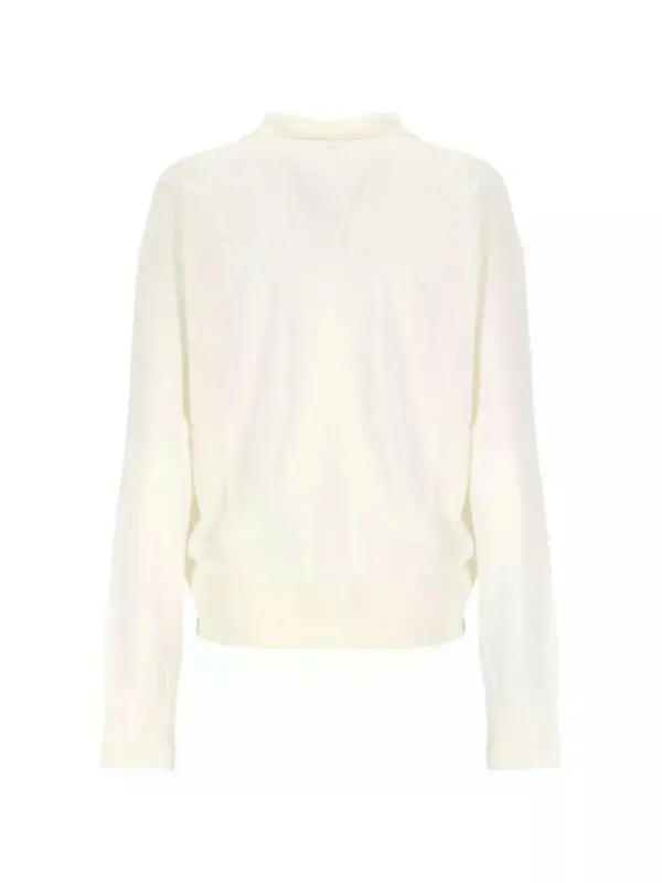 OLIVER LATTUGHI V-neck Polo Collar Long Sleeve T-shirt