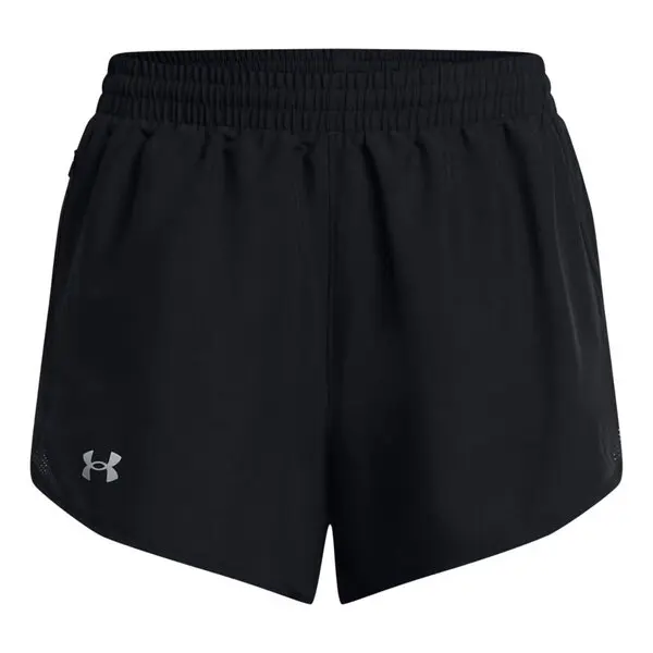 Under Armour Fly-by 3" Shorts - Black/reflective