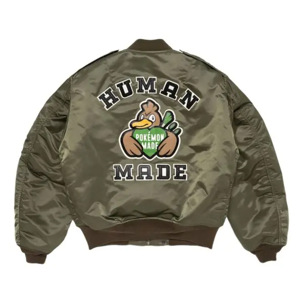 HUMAN MADE X Pokemon Made Padded Blouson Jacket - Olivedrab
