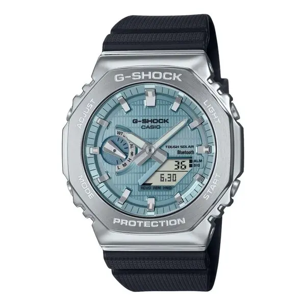 Casio G-shock G-steel 2100 Series Analog-digital Watch - Turquoise/silver/black