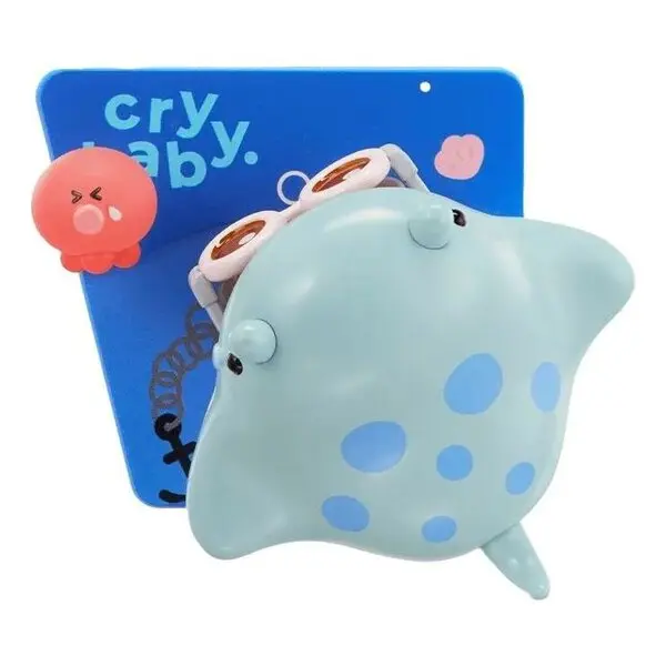 POP MART Crybaby Cry Me An Ocean Series Manta Ray Fridge Magnet - Multi-color