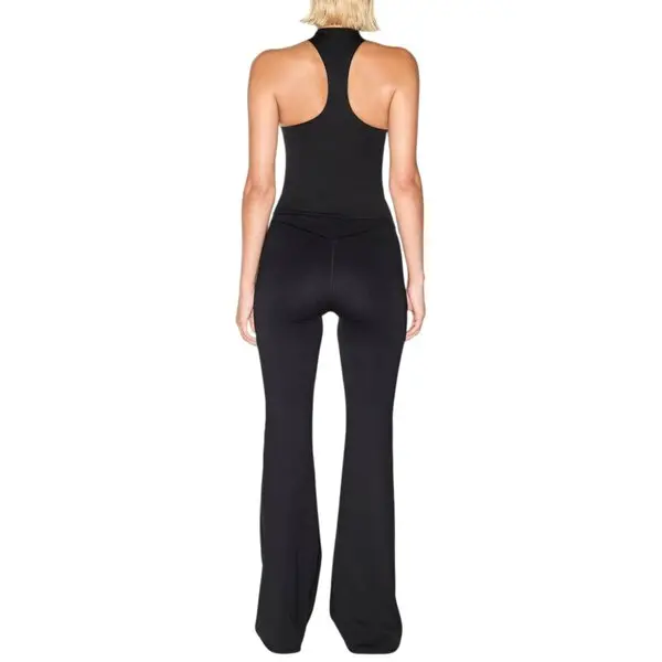 Nike X Skims Matte High-waisted Slim Flared Leggings - Obsidian
