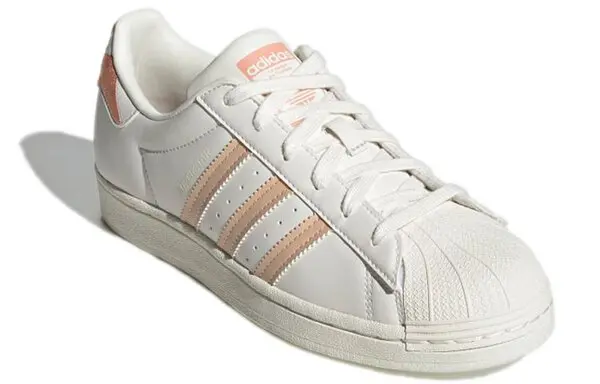 Adidas Originals Superstar Low Top Sneakers - Cream/orange