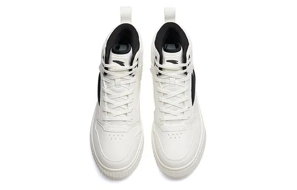 ANTA Skateboarding Series High-top Sneakers - White/black