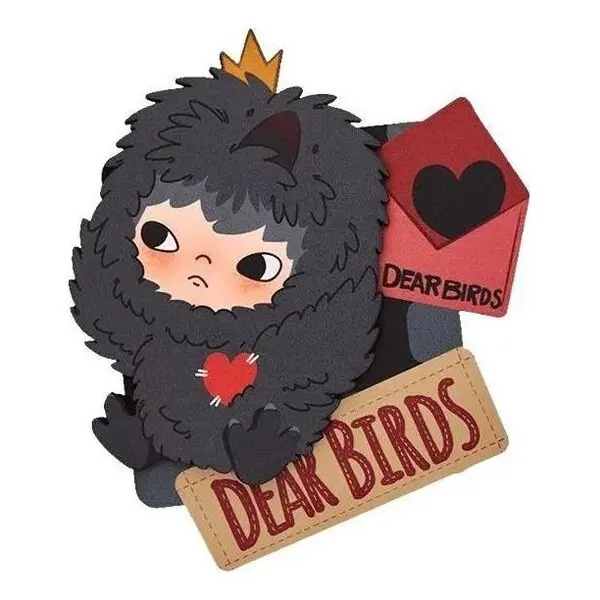 POP MART Dear Birds Series Fridge Magnet 'my Deepest Secret - Multi-color