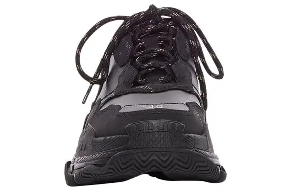 Balenciaga Triple S Allover Logo Sneakers - Black