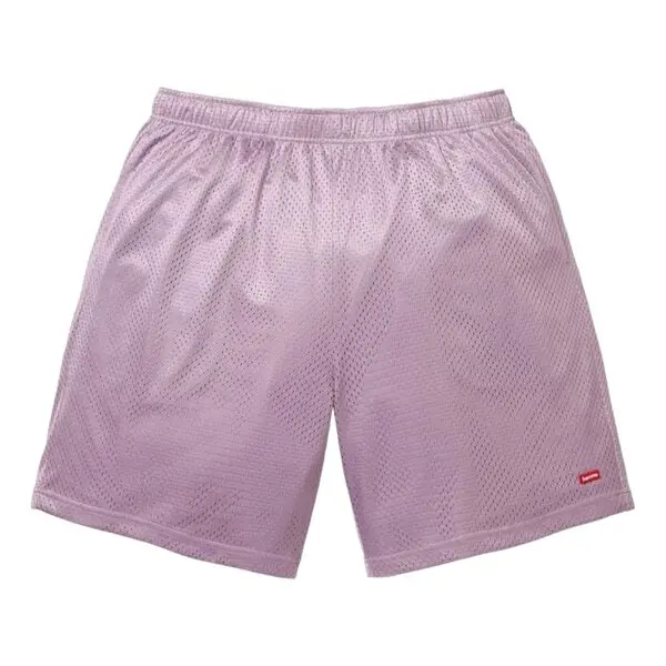 Supreme Small Box Baggy Mesh Shorts - Lavender
