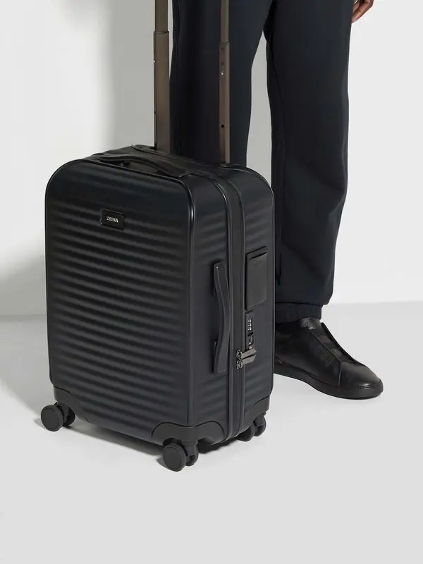 Zegna Logo Plaque Suitcase
