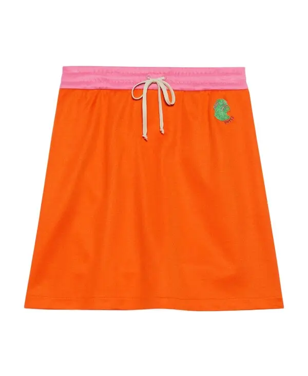Gucci Lunar New Year Drawstring Mini Skirt - Red