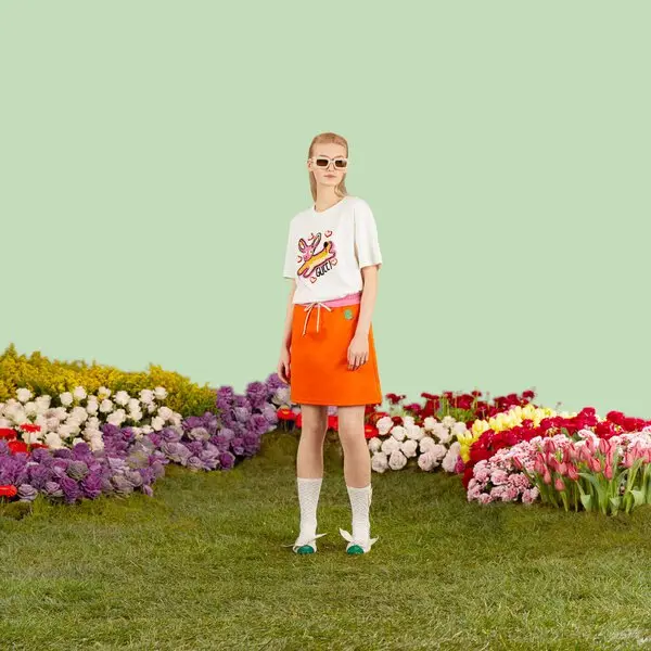 Gucci Lunar New Year Drawstring Mini Skirt