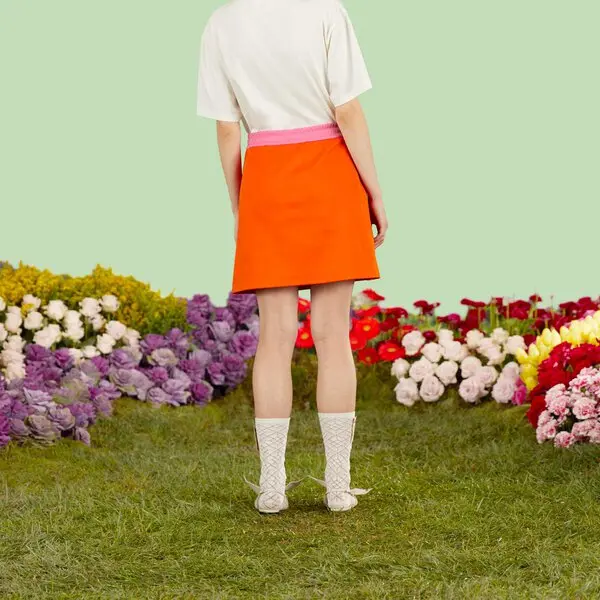 Gucci Lunar New Year Drawstring Mini Skirt