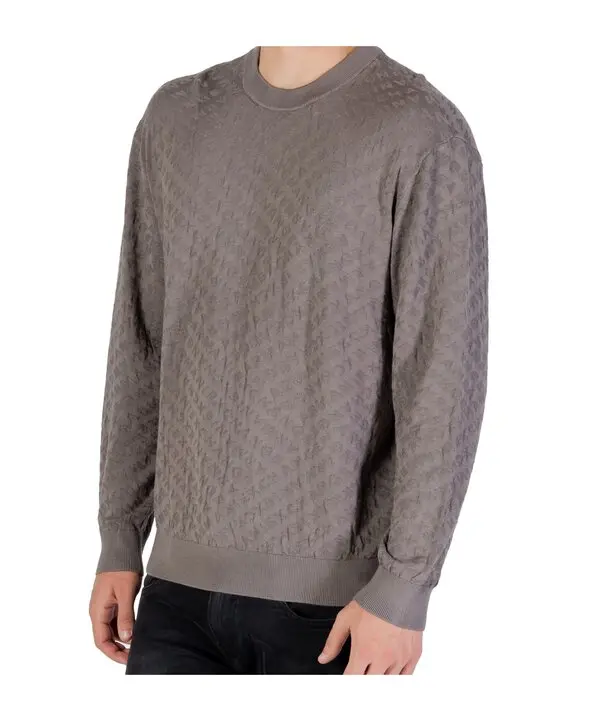 Armani Exchange Textured Long-sleeve Knitted Shirt