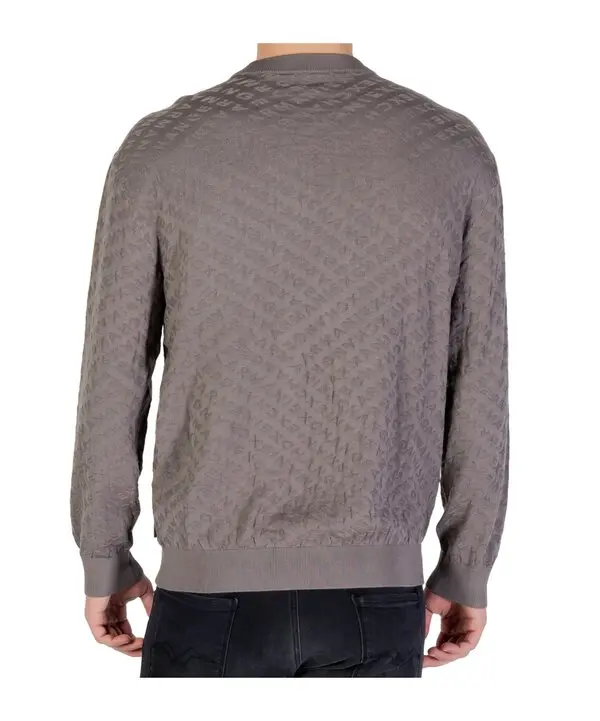 Armani Exchange Textured Long-sleeve Knitted Shirt