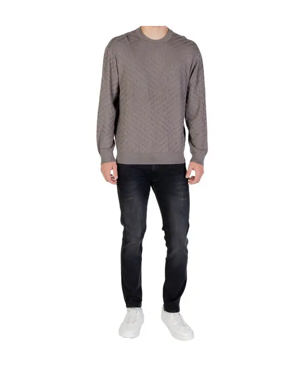 Armani Exchange Textured Long-sleeve Knitted Shirt