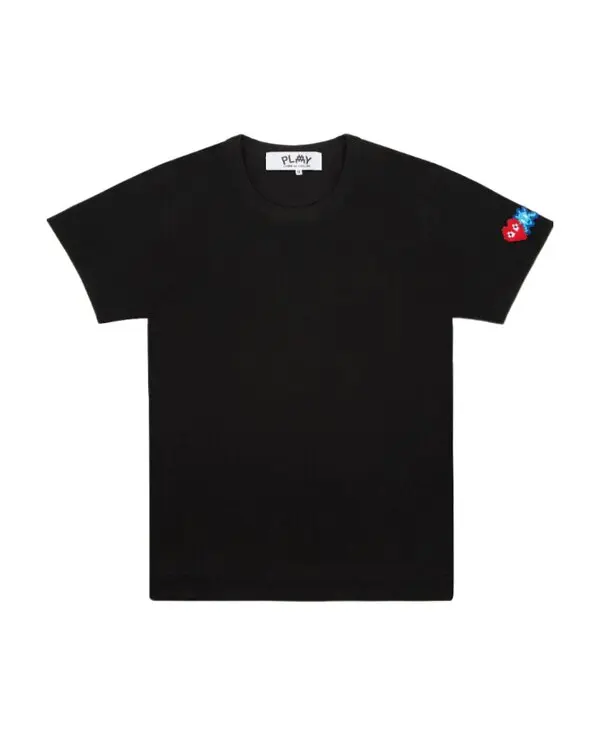 Play Comme Des Garcon Comme Des Garçons Play Logo Patch Crewneck T-shirt - Black