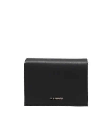 JIL SANDER Logo-embossed Tri-fold Wallet - Black