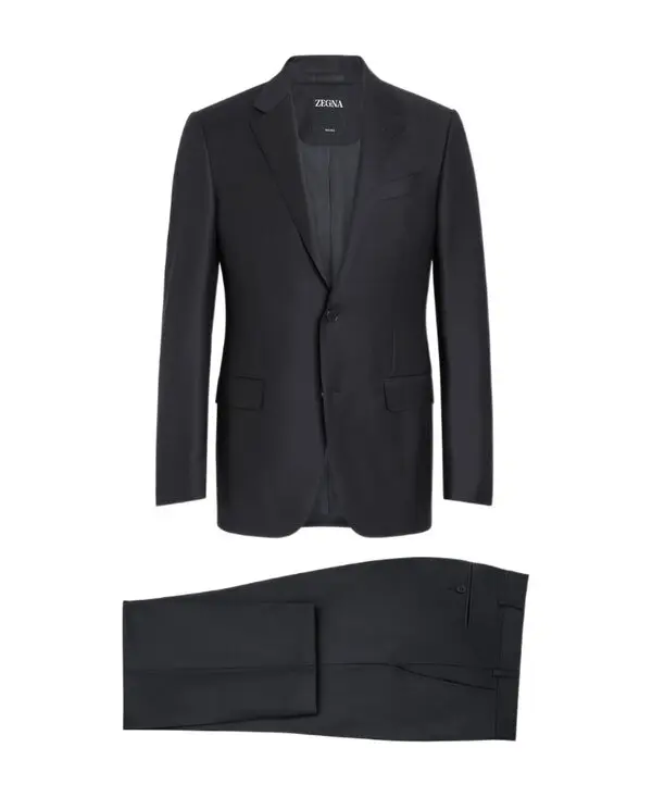 Zegna Trofeo Single-breasted Suit - Black