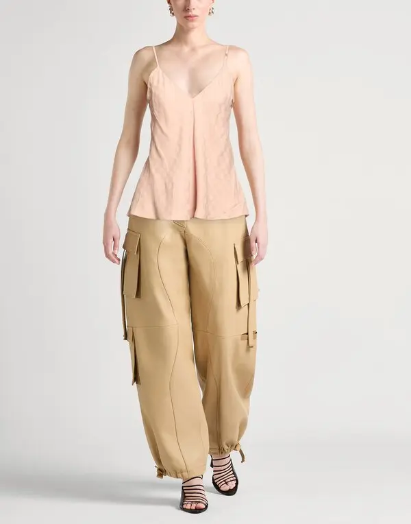Amiri Viscose Jacquard Logo Embellished V-neck Camisole