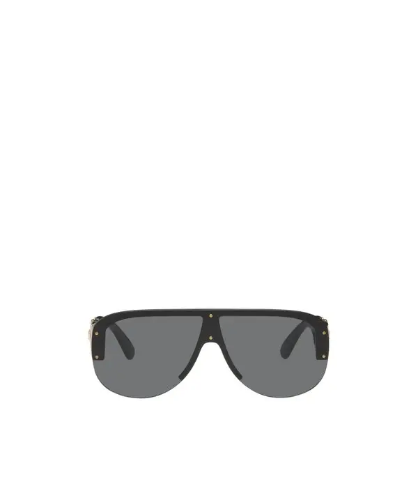 Versace Sunglasses With Integrated Nose Rest - Gray