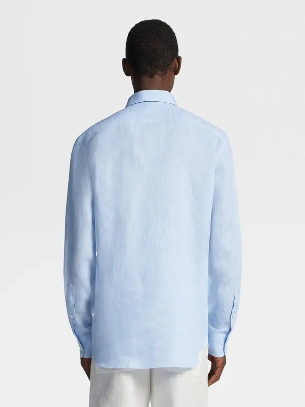 Zegna Long-sleeve Linen Shirt