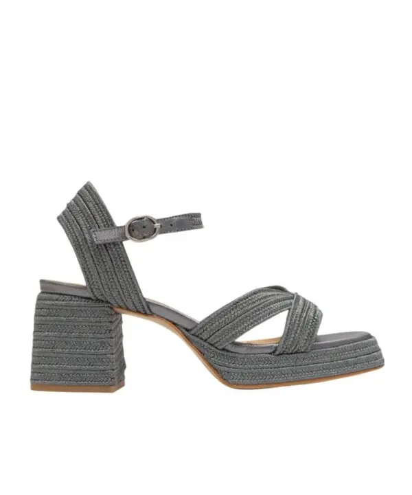 CastaÑer Vallita 142 Platform Heeled Sandals - Plum