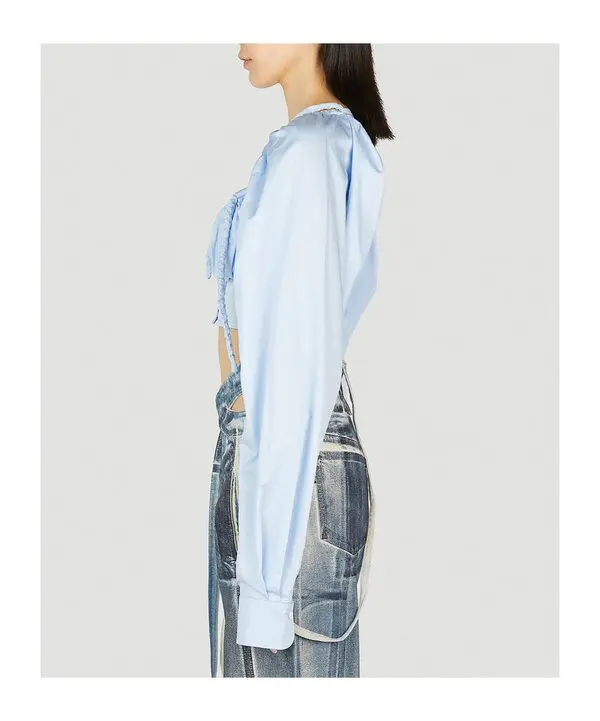 Ottolinger Pleated Round-neck Blouse