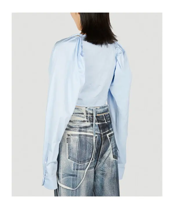 Ottolinger Pleated Round-neck Blouse