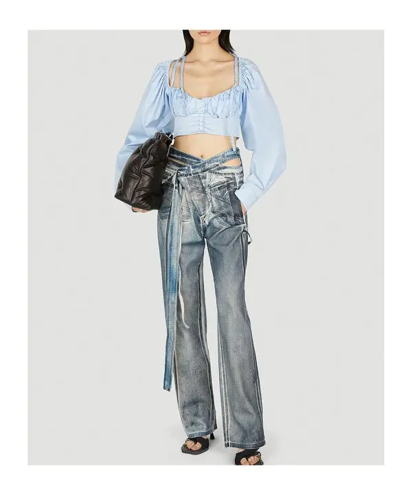 Ottolinger Pleated Round-neck Blouse