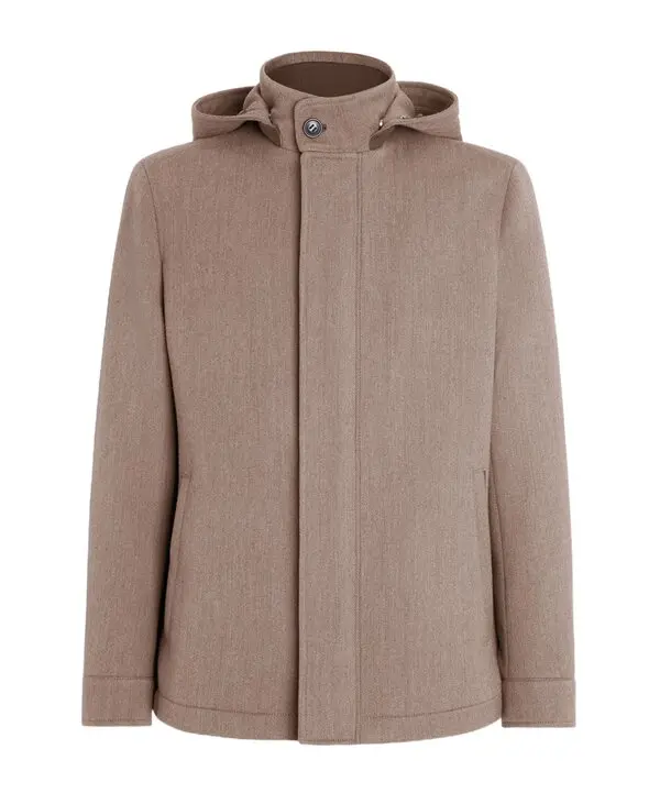 Zegna Concealed-fastening Hooded Jacket