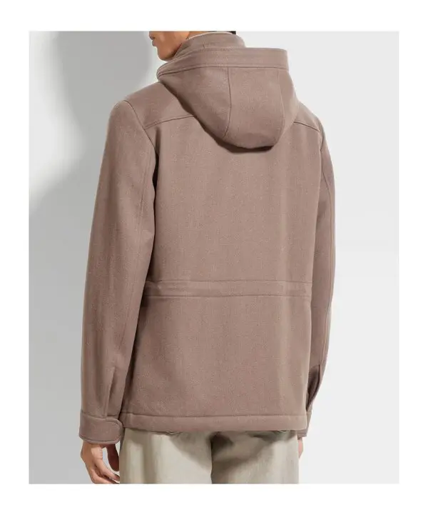 Zegna Concealed-fastening Hooded Jacket
