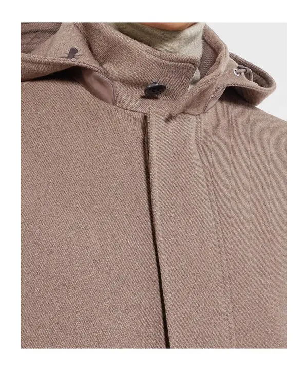 Zegna Concealed-fastening Hooded Jacket