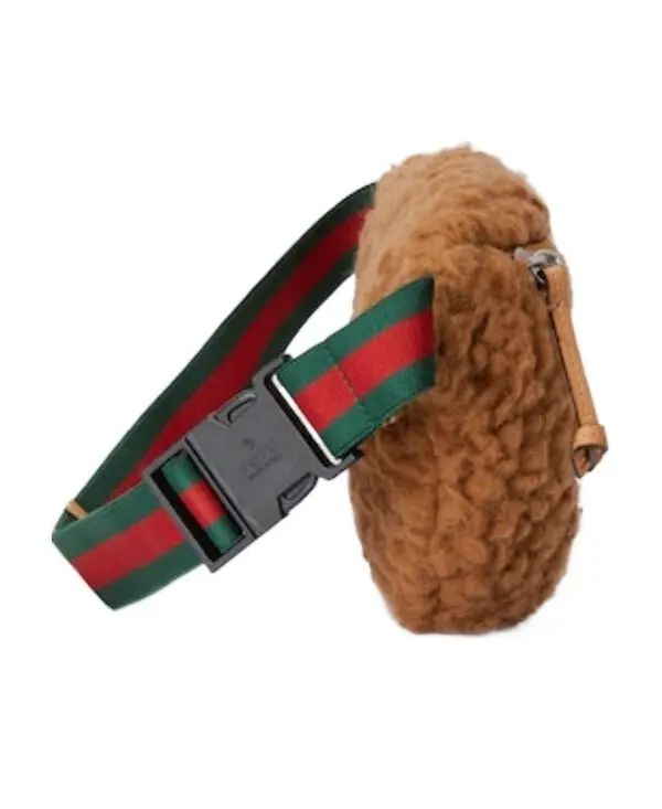 Gucci Wool Belt Bag With Patch