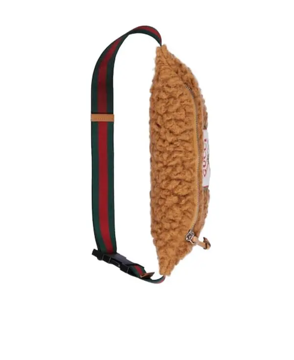 Gucci Wool Belt Bag With Patch