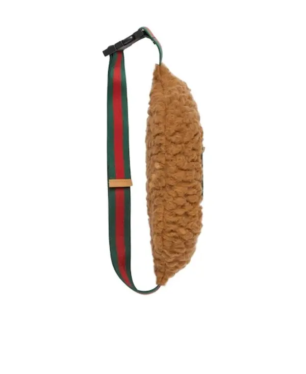 Gucci Wool Belt Bag With Patch