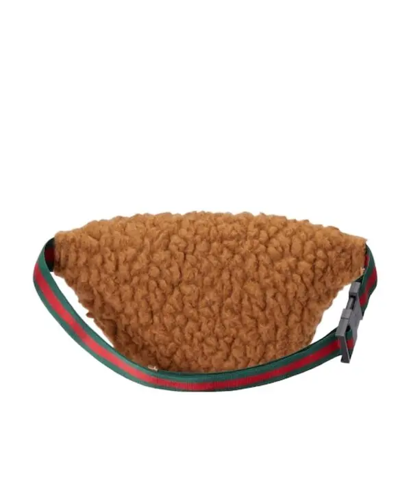 Gucci Wool Belt Bag With Patch
