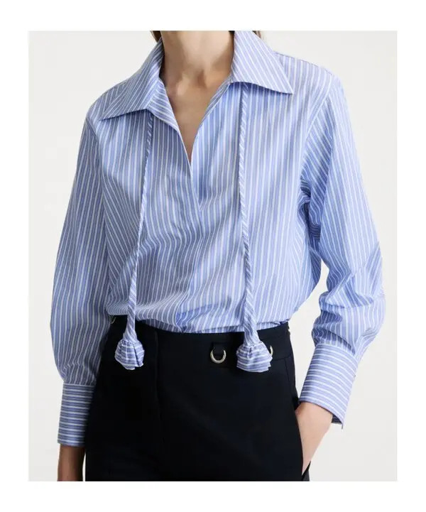 Marella Cotton Poplin Neckerchief Shirt