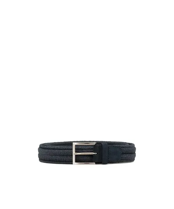 ORTIGNI Logo Belt - Black