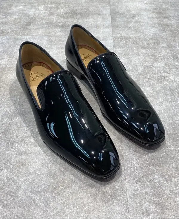 CHRISTIAN LOUBOUTIN Dandelion Patent Leather Loafers