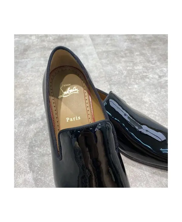 CHRISTIAN LOUBOUTIN Dandelion Patent Leather Loafers