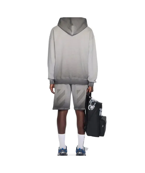 Off-White Logo Embroidered Drawstring Shorts - Grey